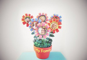 How to make a flower pot family tree - Mouths of Mums