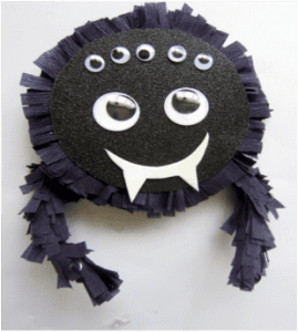 DIY Black spider piñata tutorial - Mouths of Mums