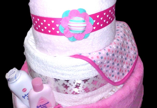 Three Tiered Nappy Cake - Arts, Crafts and DIY