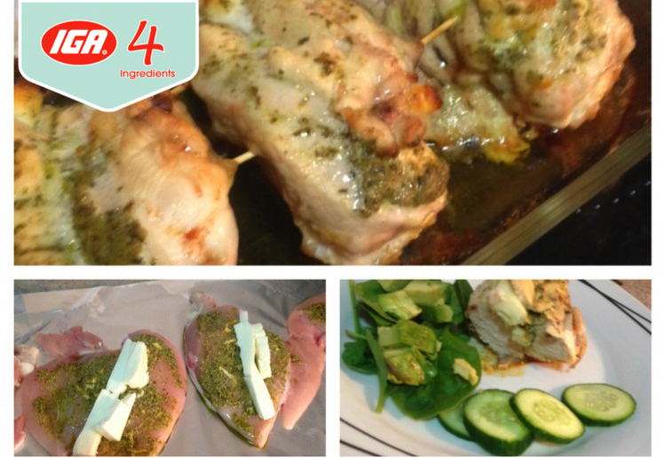 Chicken Pesto_IGA 4 ingredient member recipe_750x516 - Mouths of Mums
