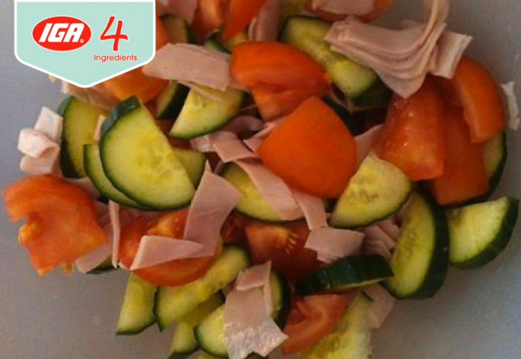 Simple Salad_IGA 4 ingredient recipe_750x516 - Mouths of Mums