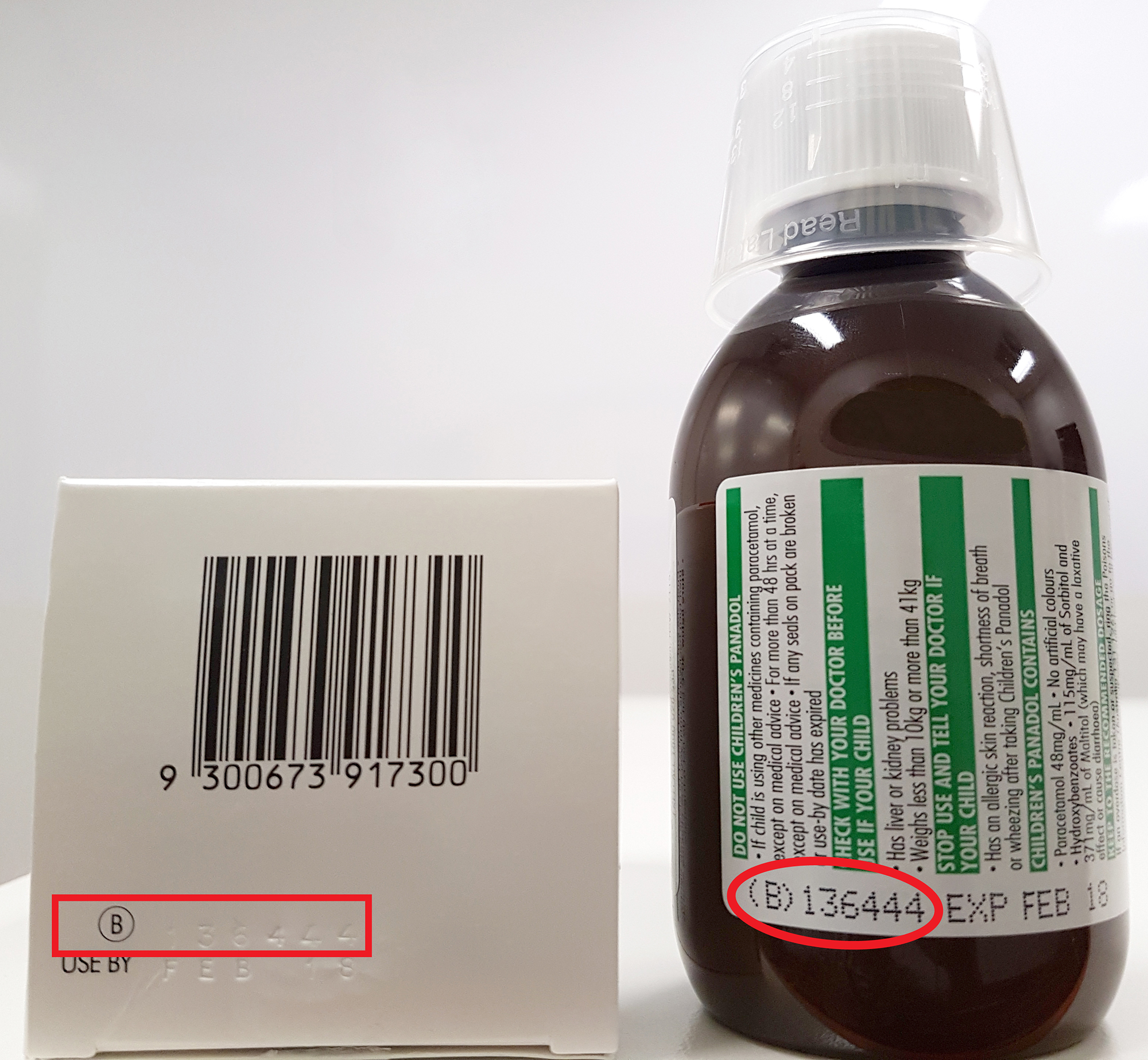Childrens Panadol bottle - Mouths of Mums