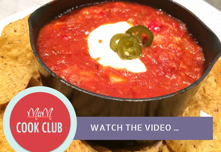 warm mexican cheesy dip_watch the video - Mouths of Mums