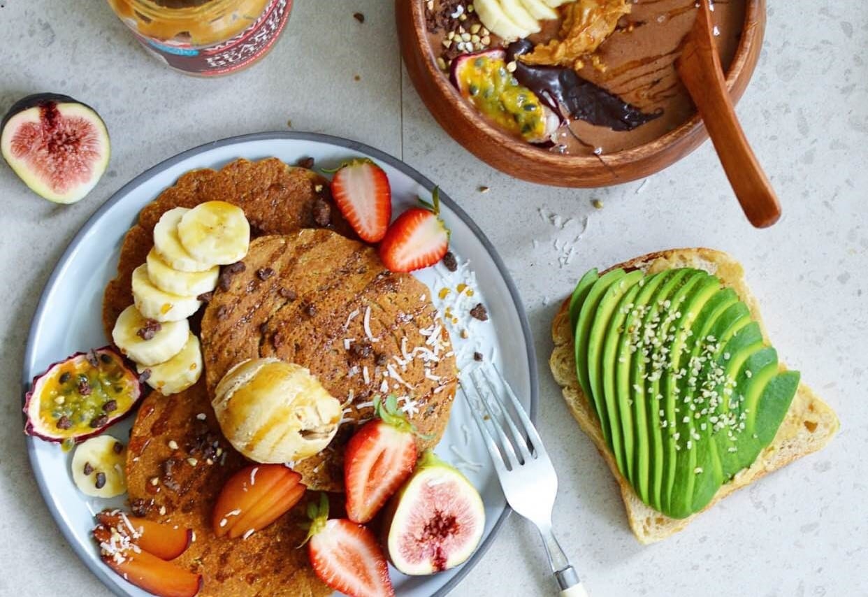 Dark Roasted Peanut Butter Pancakes - Real Recipes from Mums
