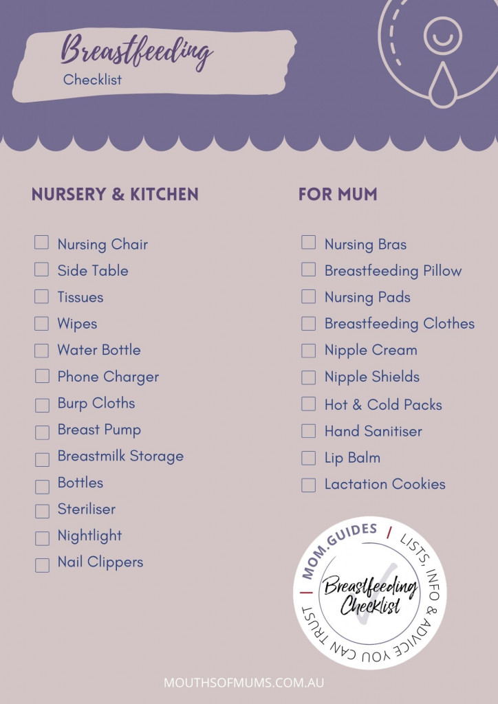 Ultimate Breastfeeding Checklist For New Mums - Mouths of Mums