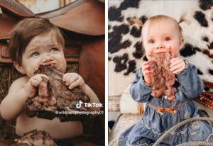 Steak Smash Photoshoots Are The New First Birthday Trend - Mouths of Mums