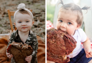 Steak Smash Photoshoots Are The New First Birthday Trend - Mouths of Mums
