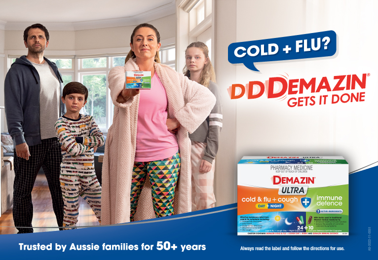 Demazin® Ultra Cold & Flu + Cough + Immune Defence Product Review