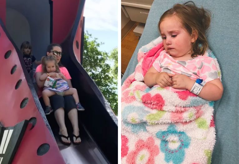 'This Is Why You Shouldn't Go Down A Slide With Your Kids' - Mouths of Mums