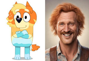 We Asked AI To Turn Bluey Characters Into Real People, And The Results ...