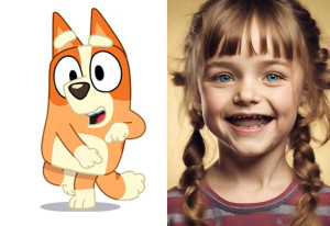 We Asked AI To Turn Bluey Characters Into Real People, And The Results ...