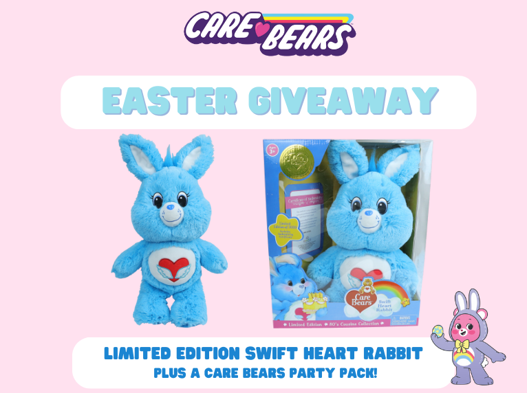 Win 1 Of 4 Care Bears Limited Edition Swift Heart Rabbits And Party ...