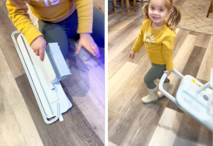 This Toy Car Cleans The Floor While Kids Ride It - Mouths of Mums