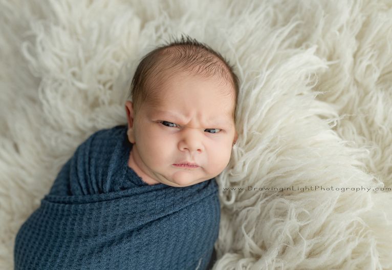 Grumpy baby photo shoot - Mouths of Mums