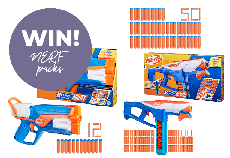 WIN 1 Of 3 NERF Prize Packs To Celebrate New N SERIES! - Competition